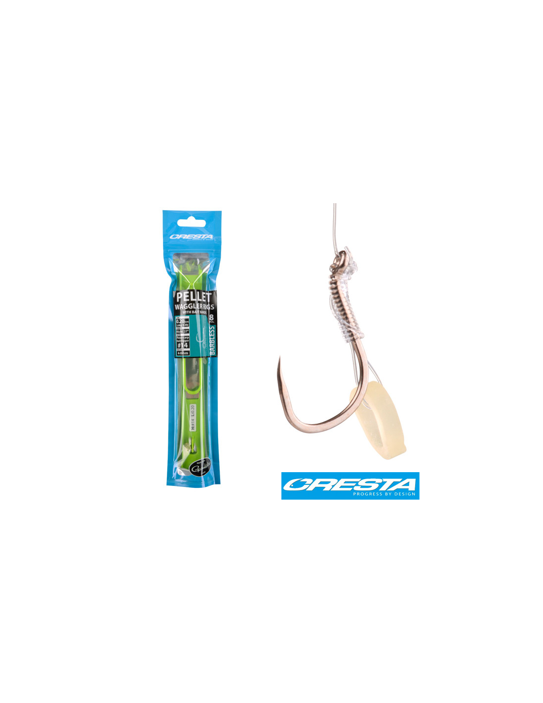 Gotowe przypony CRESTA Pellet Waggler Rigs 14/20