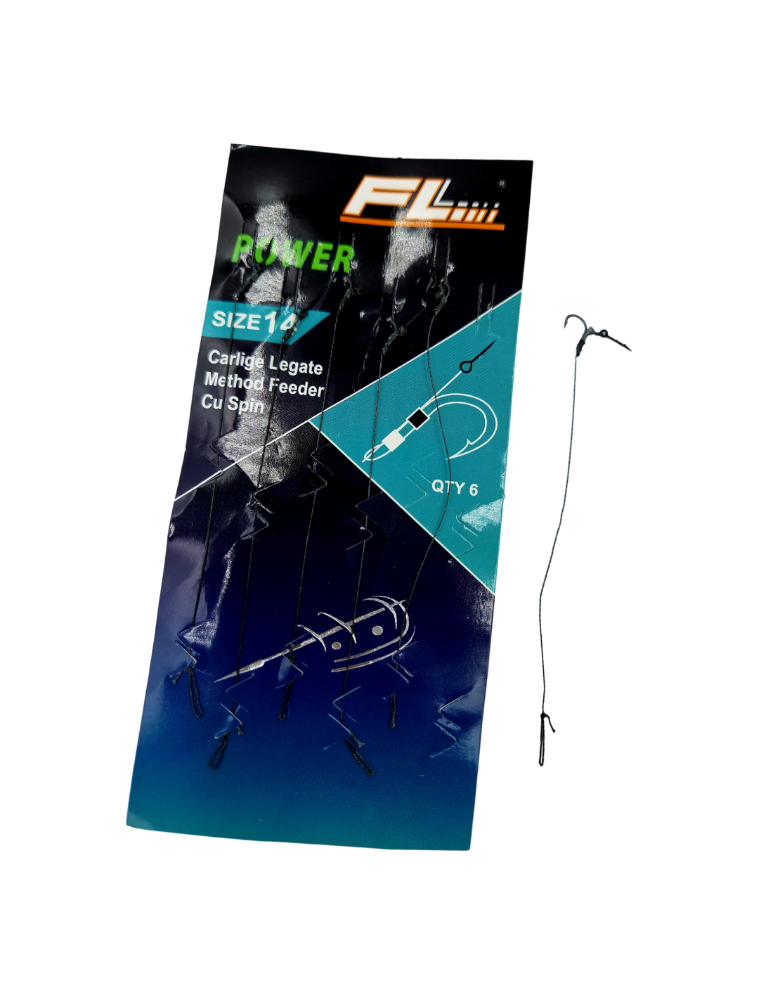 Gotowe Przypony POWER Do Method Feeder Na Plecionce Z Igłą rozm - 12