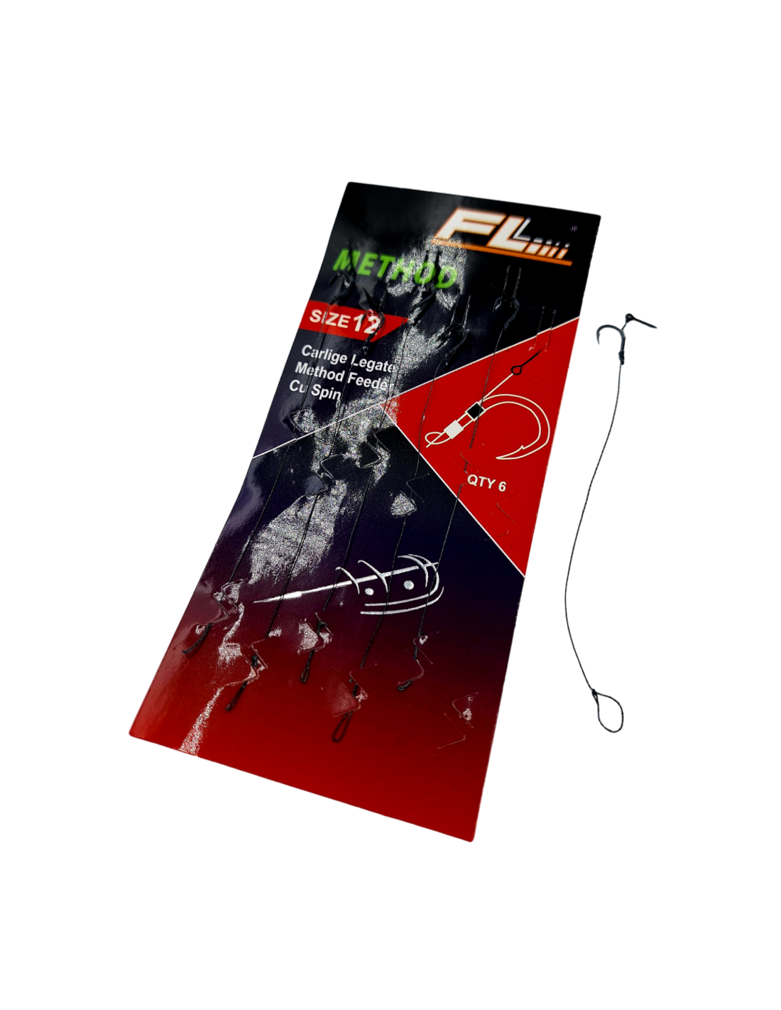 Gotowe Przypony METHOD do Metody Feeder Na Plecionce Z Igłą rozm. 10