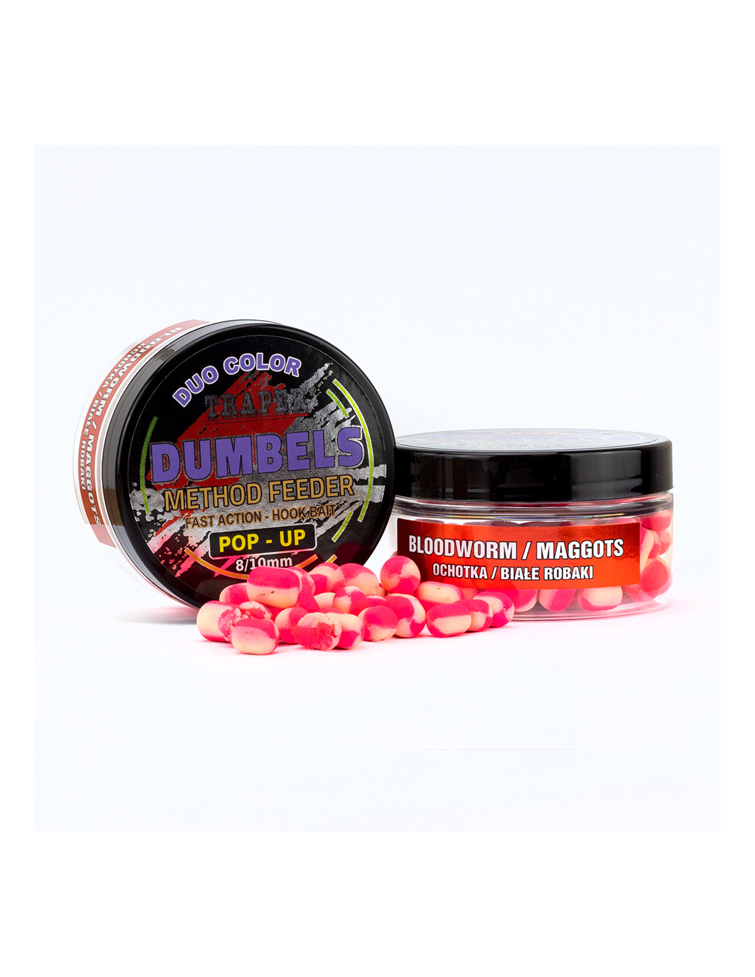Dumbels Pop-Up Traper MF DUO 8-10mm 30g Ochotka/Białe Robaki