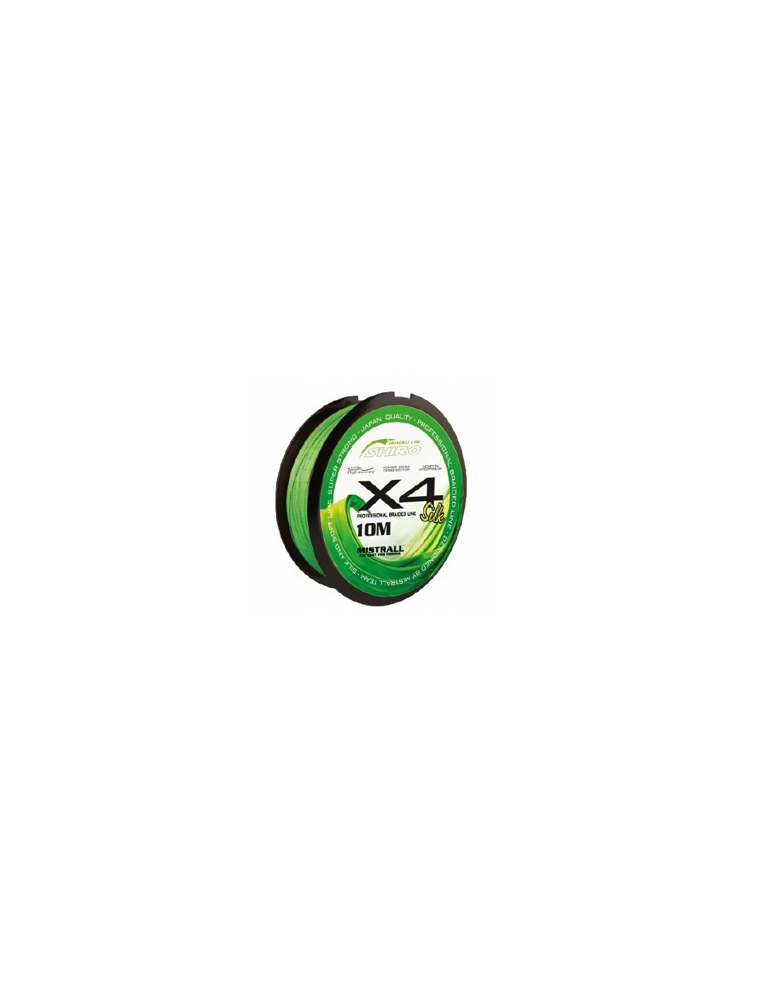 Plecionka Mistrall Shiro Green 10m x4 0,08mm